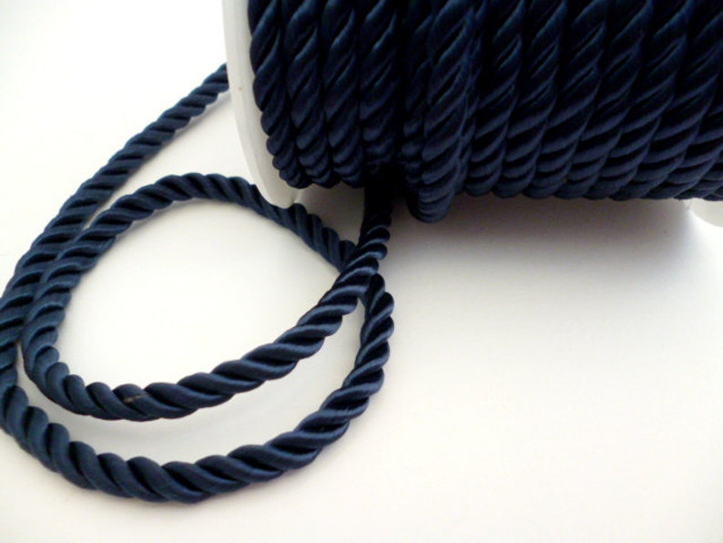 5 Mm Navy Blue Braided Silk Cord_pp01244557423/564_navy Blue - Etsy