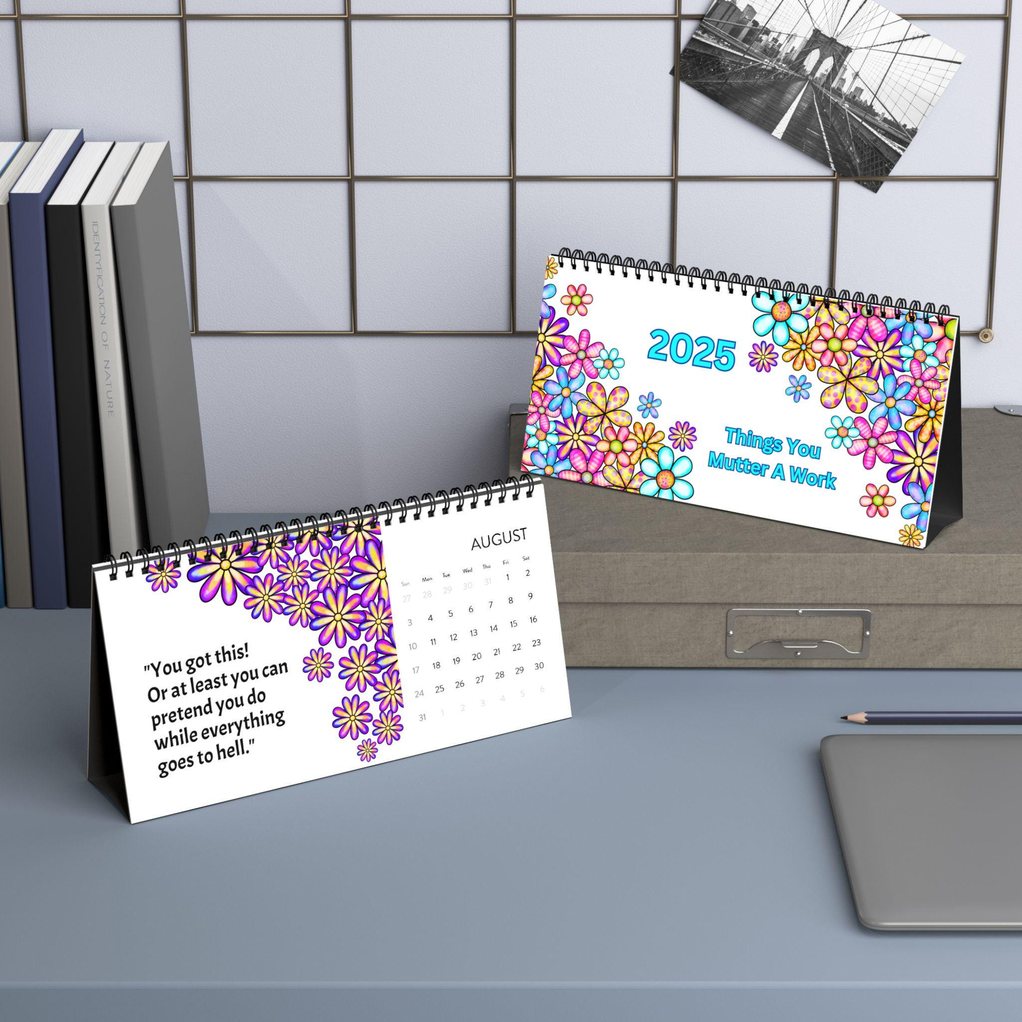 2025 Funny Office Humour Desktop Calendar (2025 Grid) - Etsy