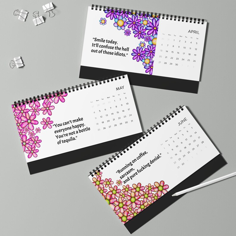 2025 Funny Office Humour Desktop Calendar (2025 Grid) - Etsy