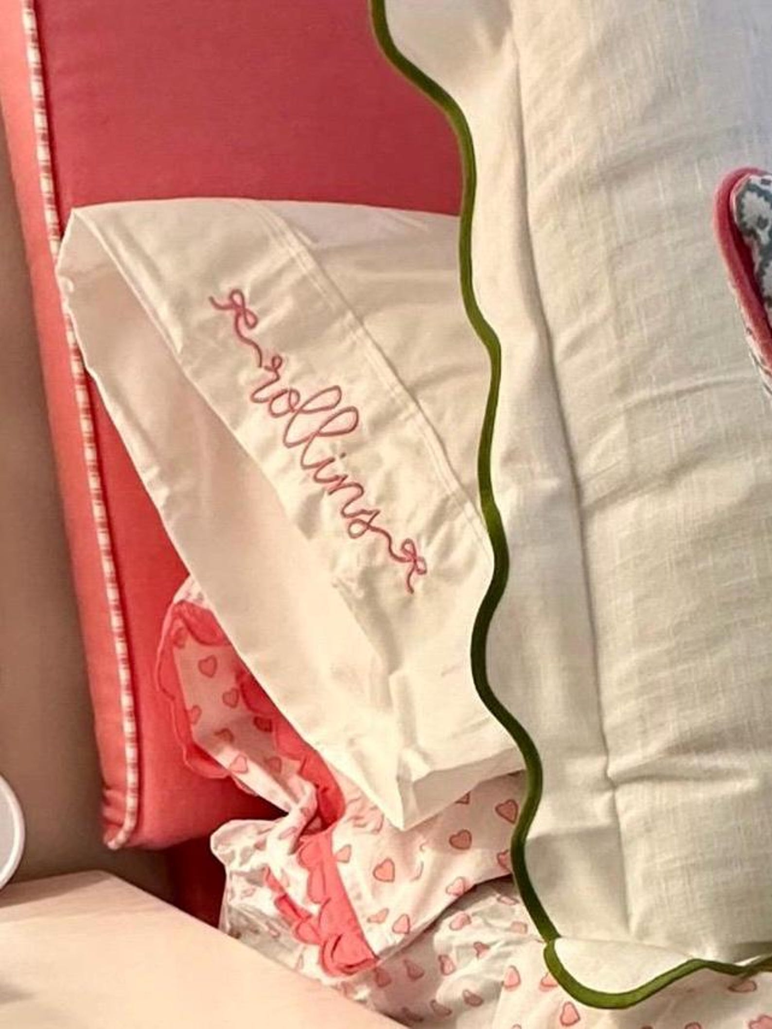 Monogrammed Pillowcase - Etsy