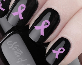 Ovarian Cancer Nail Art Cervical Cancer Ribbons Nails - Etsy