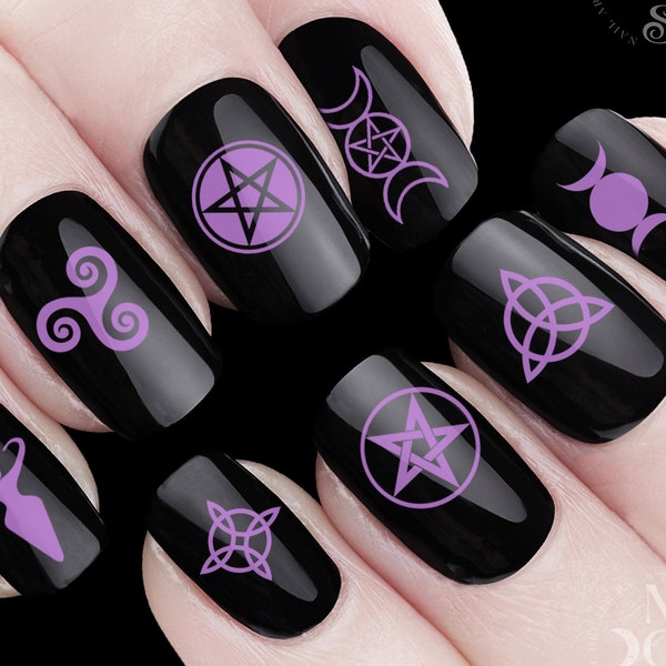 Witchy Nail Decals Stickers - Etsy