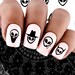 ALIEN FACES Nail Art Decals Cute Alien Incognito Disguises Water Nail ...