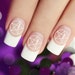 31 WHITE PENTACLE Nail Decals Waterslide Decals Wiccan Gothic Pentagram ...