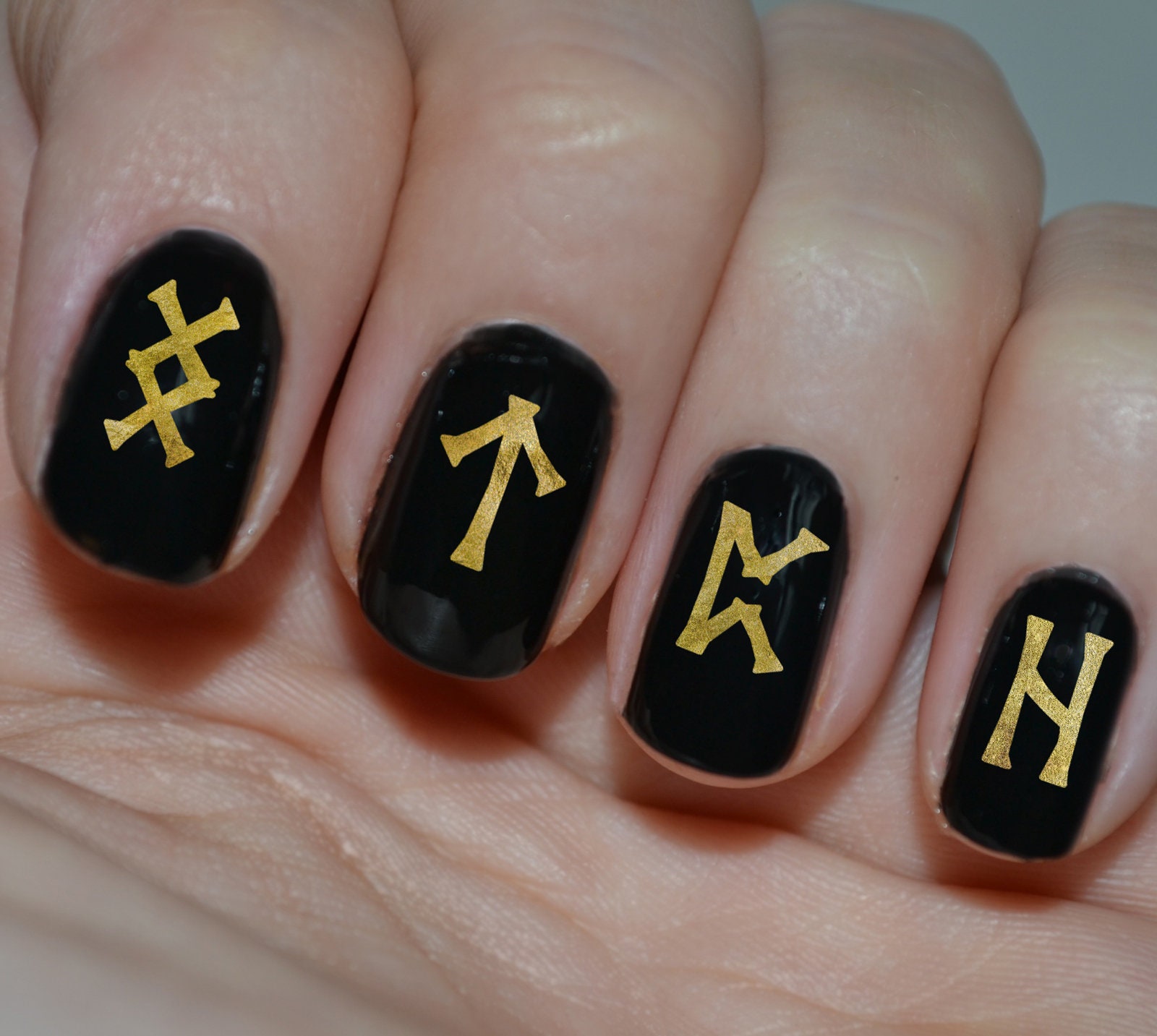 Runes Nail Art Decals 140 Rune Symbols Eldar Futhark Runic | Etsy