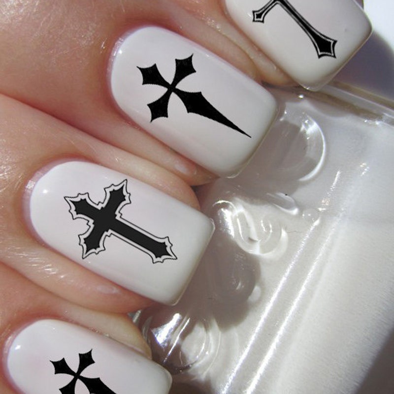 Cross Nail Art - Etsy