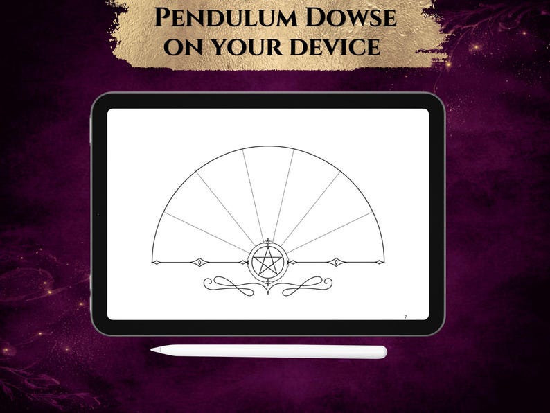 Blank Pendulum Board Dowsing Charts | 2-26 Sections | Witch Divination ...