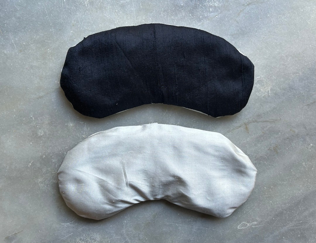 Eye Pillow Silk, Blue and Light Blue, Eye Mask, Meditation, Yoga, Relaxation, Beauty, Eye Pillow ...