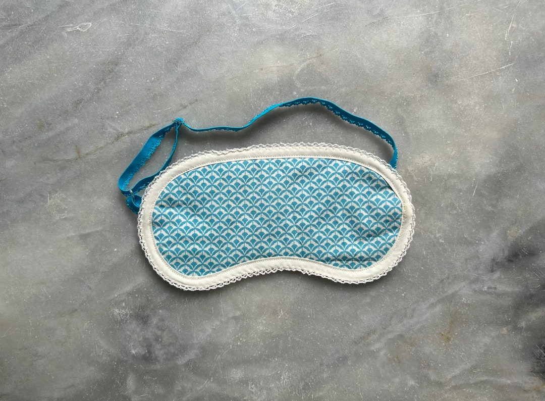 Sleeping Mask Shell Pattern, Cotton, Adjustable for All Sizes, Relaxing ...