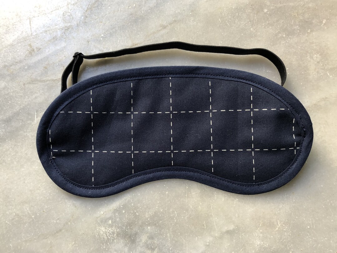 Sleeping Mask Blue White, Sleep Mask, Cotton, Relaxation, Meditation ...