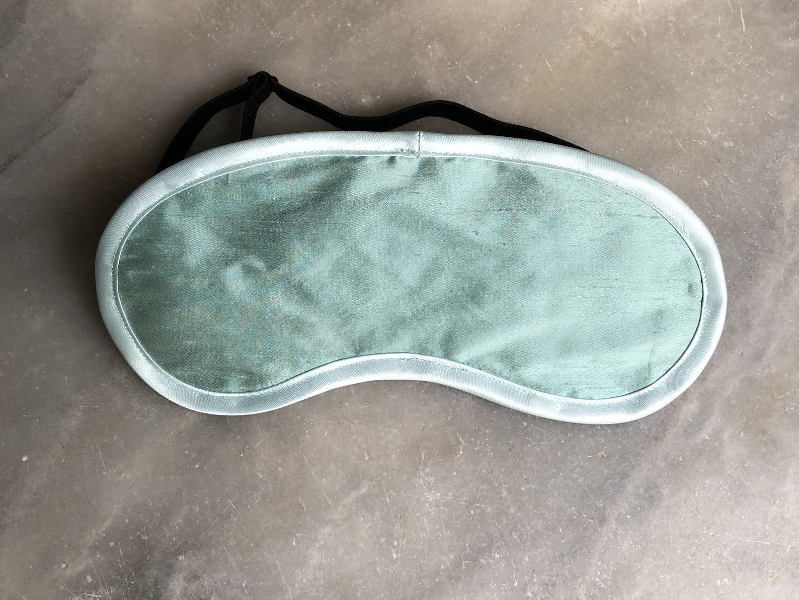 Sleeping Mask From Silk Mintcoloured Water Green Sleep Mask - Etsy UK