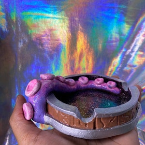 Octopus Clay Ashtray Handmade, Gift for Stoner, Trinket Dish - Etsy