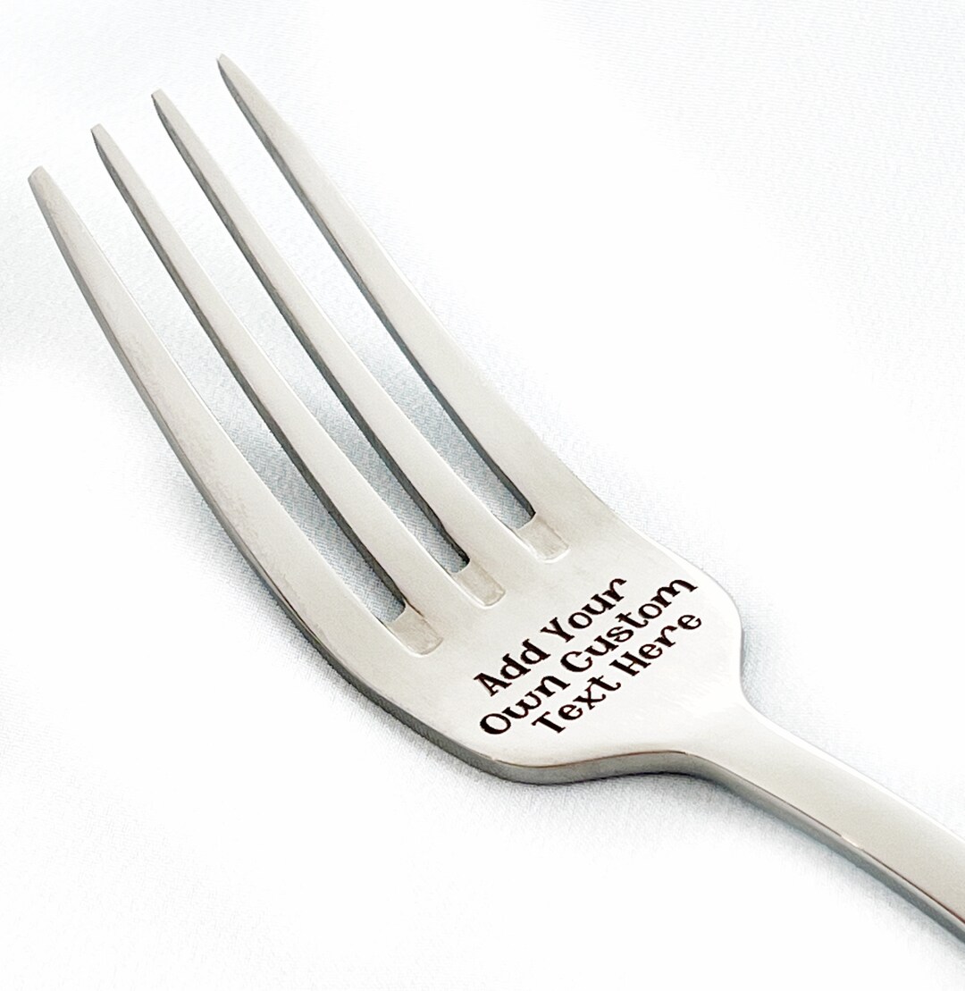 Customized Engraved Fork, More Fonts, Image Options, Stainless Steel ...