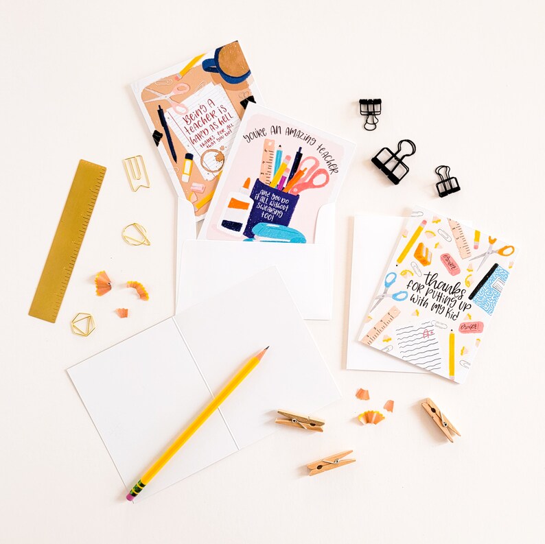 Funny Teacher Card Appreciation Greeting Card Back to School - Etsy