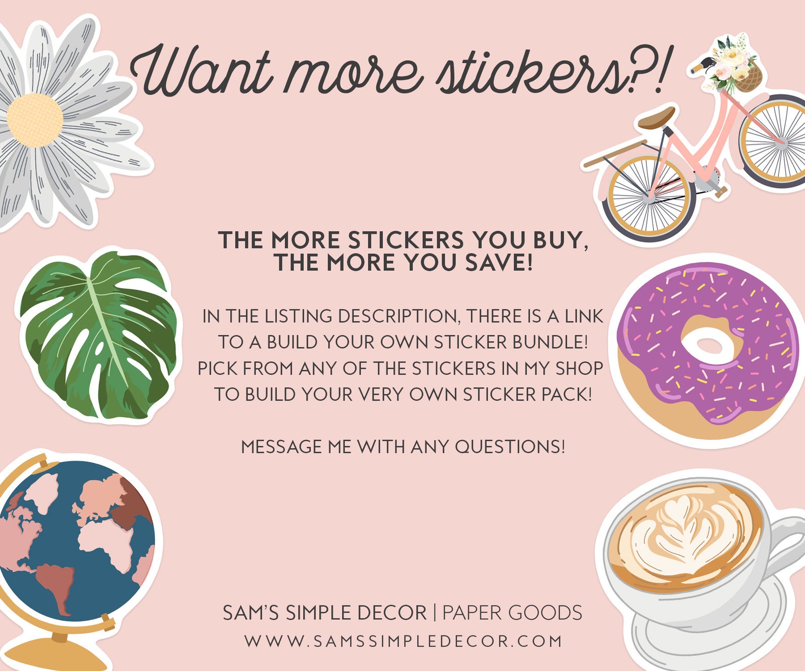 Globe Sticker Earth Sticker Cute Travel Sticker Illustrated | Etsy