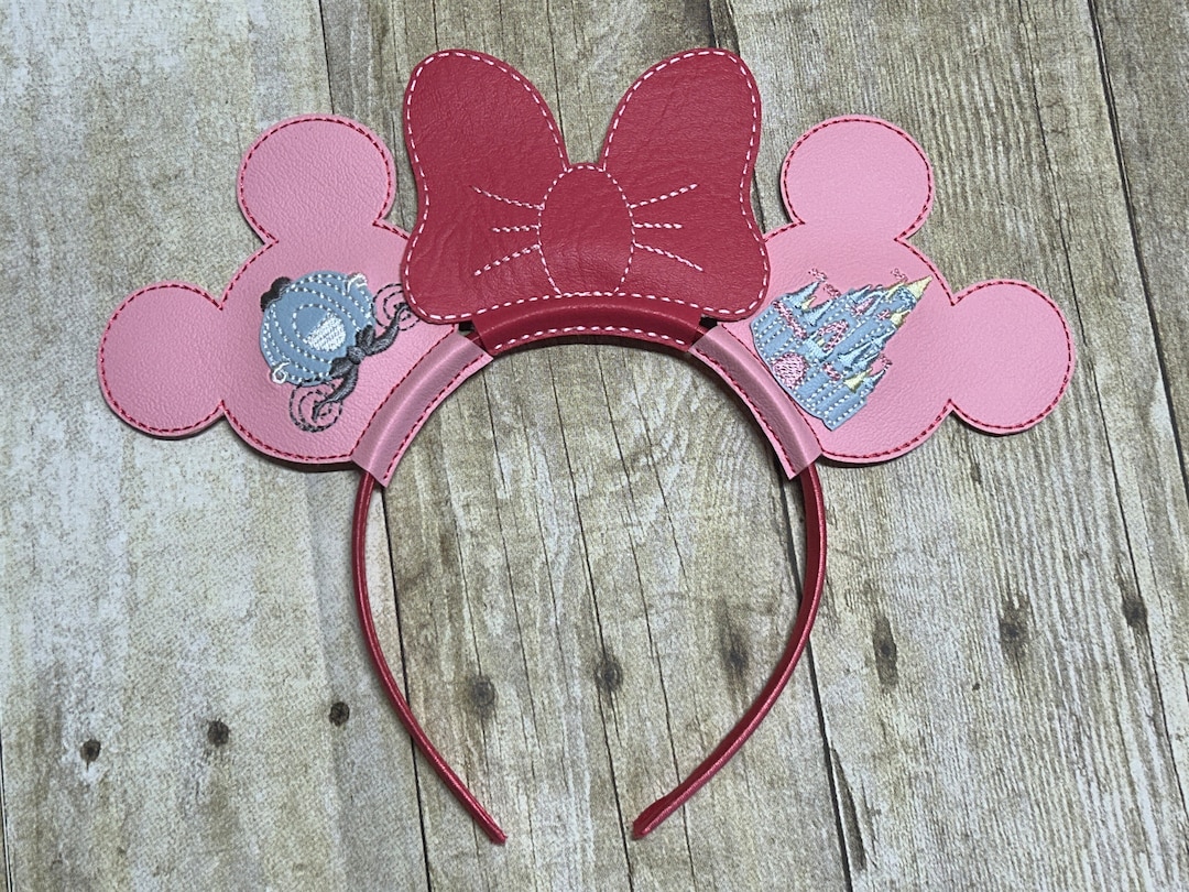 Castle Princess Mouse Head Mouse Ears Headband Embroidered - Etsy