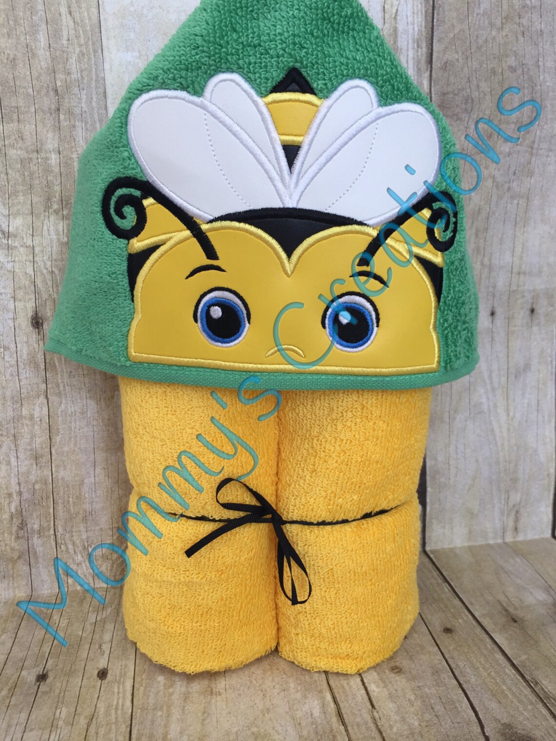 Boy Bumblebee Applique Hooded Bath Beach Pool Towel 30 - Etsy