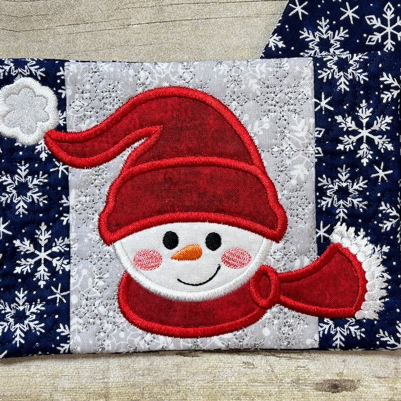Snowman Mug Rugs - Etsy