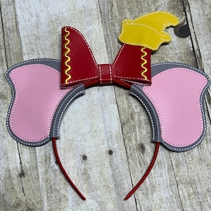 Diadema con orejas de ratón elefante bordadas - Etsy España