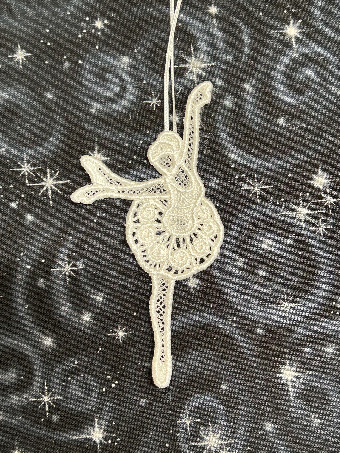 Embroidered FSL Free Standing Lace White Ballerina Ornament 3 Styles - Etsy