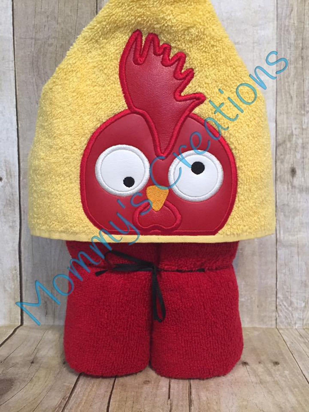 Stack Stack Polynesian Rooster Applique Hooded Bath, Beach Towel Cover ...