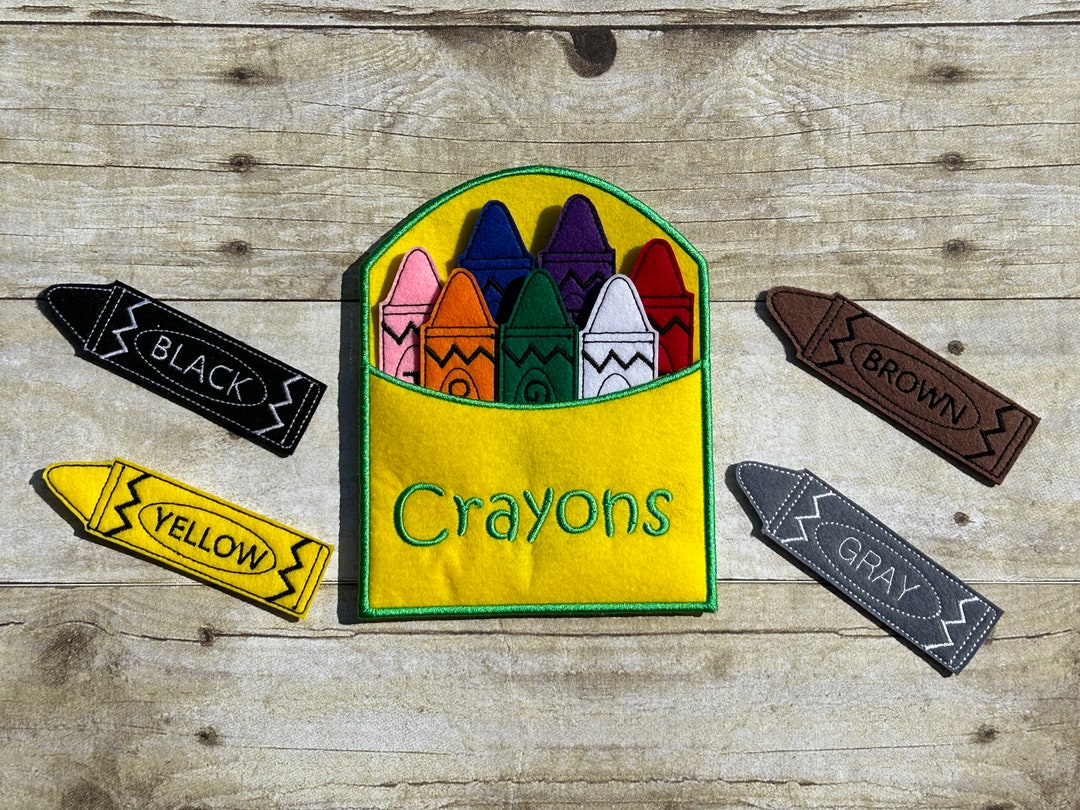 Crayon Color Learning Toy--great Educational Toy for Busy Bags, Quiet ...