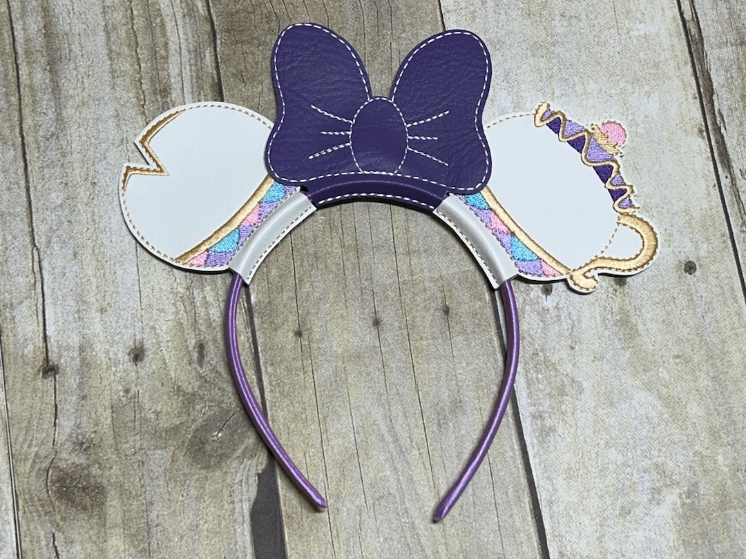 Teapot & Cup Inspired Mouse Ears Headband Embroidered - Etsy