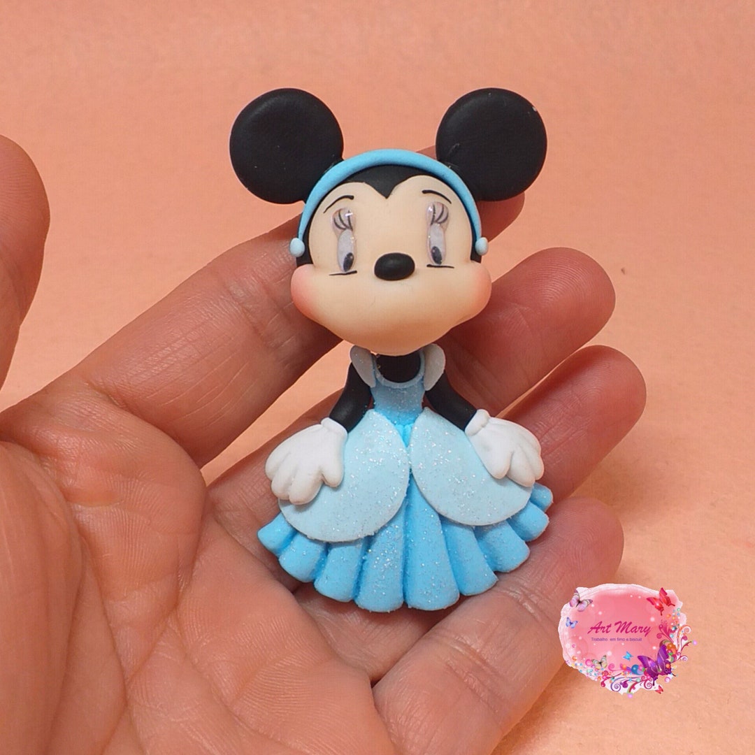 Minnie in Cinderella in Fimo, Polymer Clay - Etsy