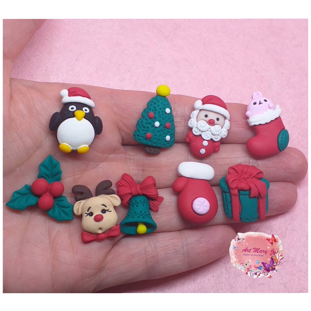 Pack Christmas Charms in Fimo - Etsy