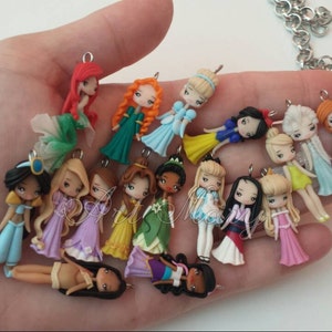 Bracelet With Disney Princesses in Fimo, Polymer Clay - Etsy