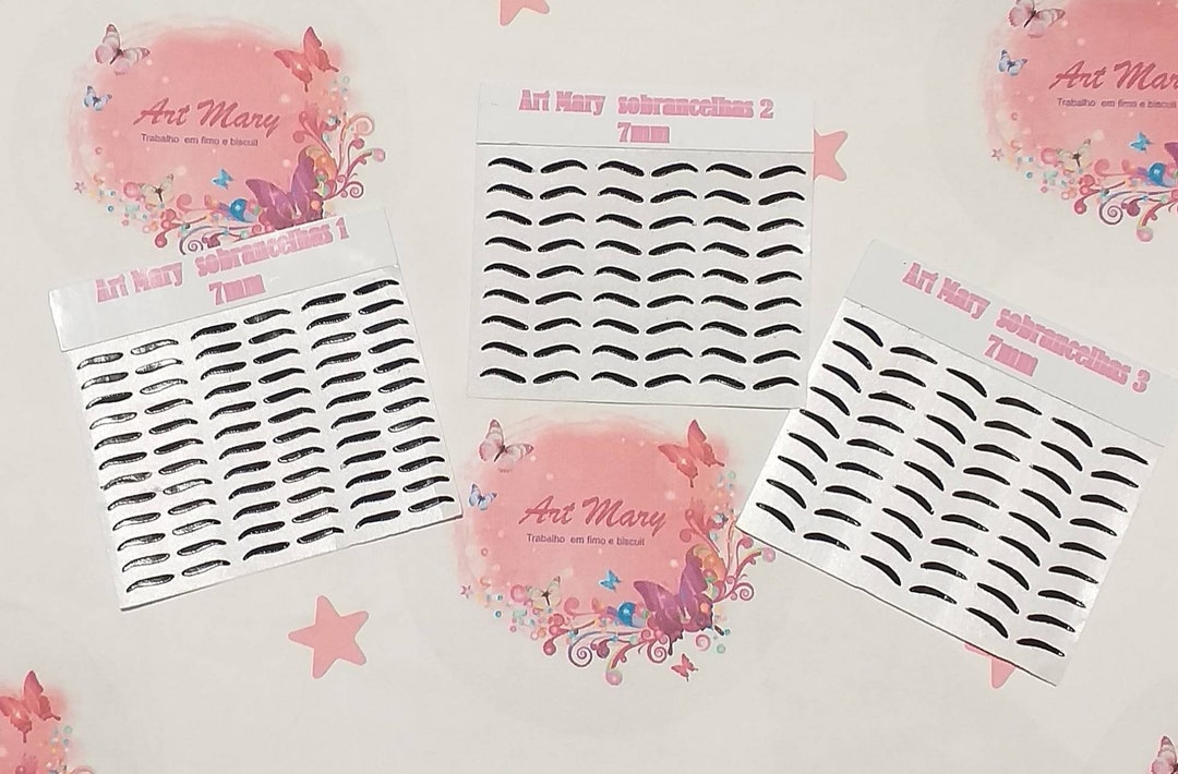 Eyebrow Cards for Polymer Clay, Fimo - Etsy