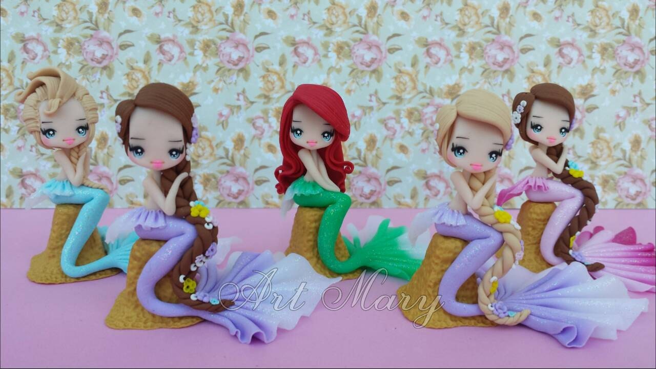 Statuette Rapunzel Polymer Clay Fimo | Etsy