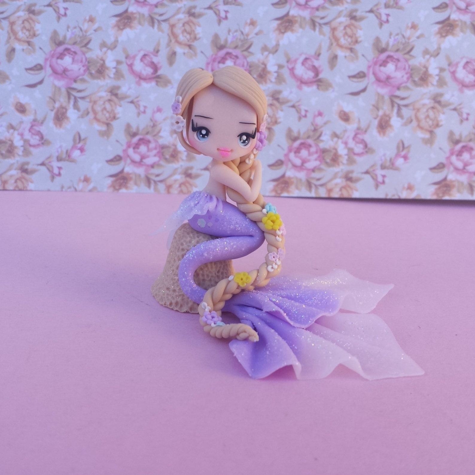 Statuette Rapunzel Polymer Clay Fimo | Etsy