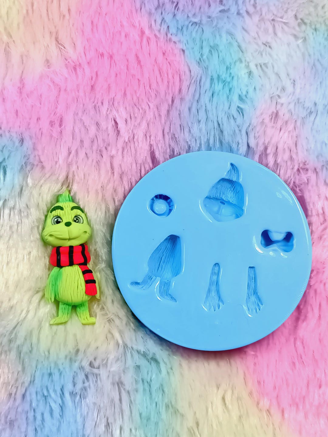 Molde Grinch Para Polymer Clay, Fimo - Etsy