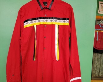 Native Ribbon Shirt | Etsy