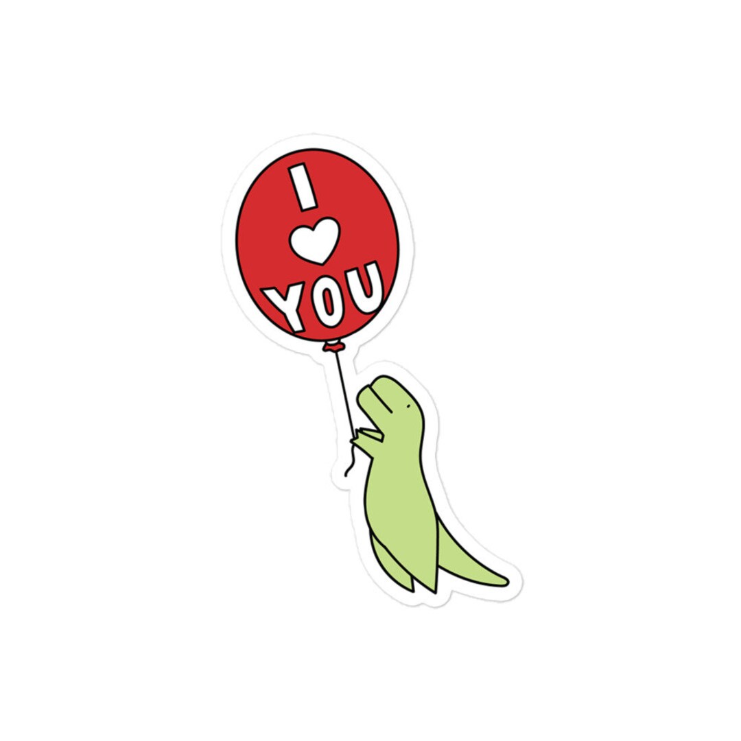I Love You Timmy Balloon Vinyl Sticker - Etsy