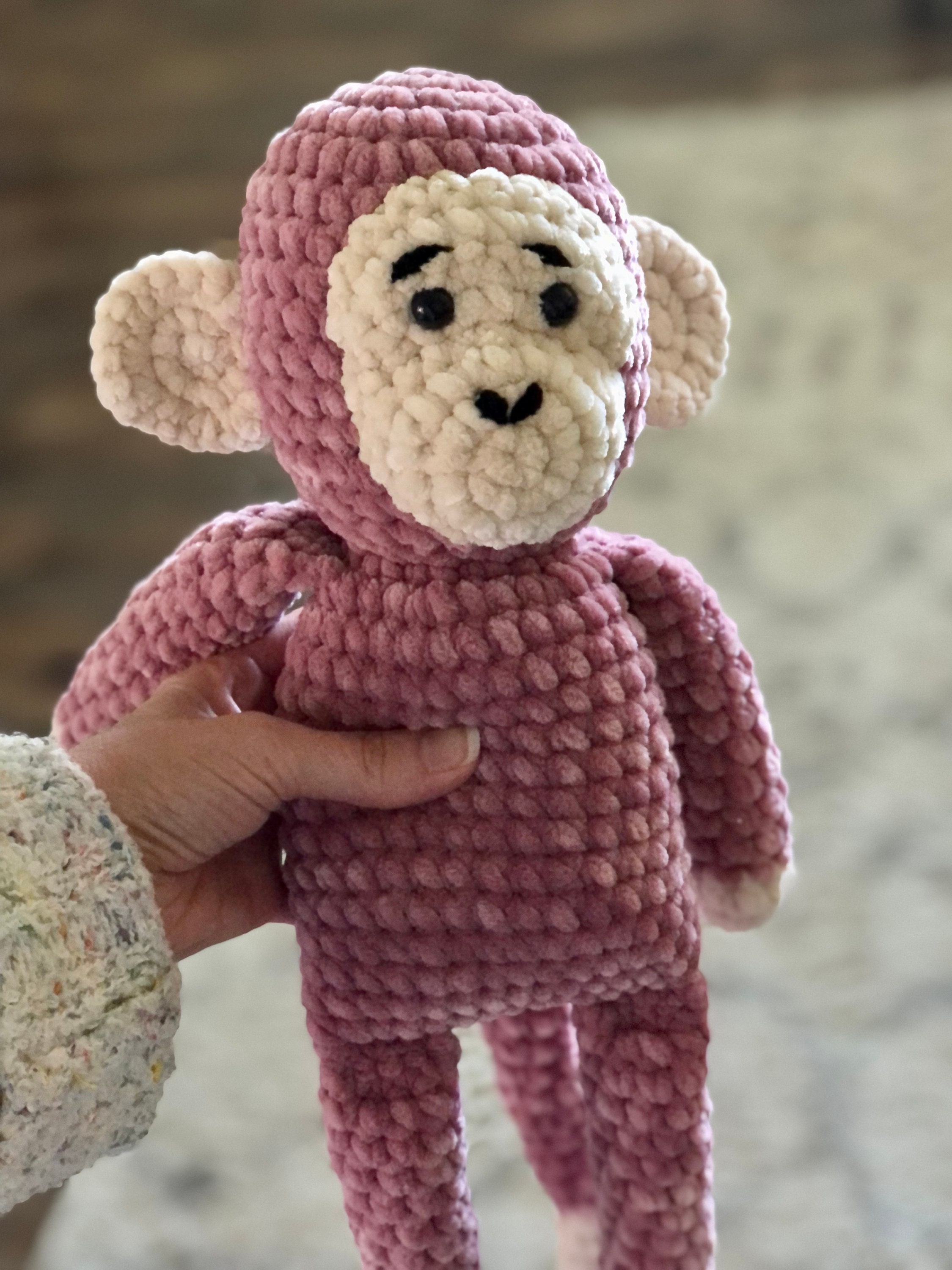 Plushy Monkey Friends Dusty Rose - Etsy