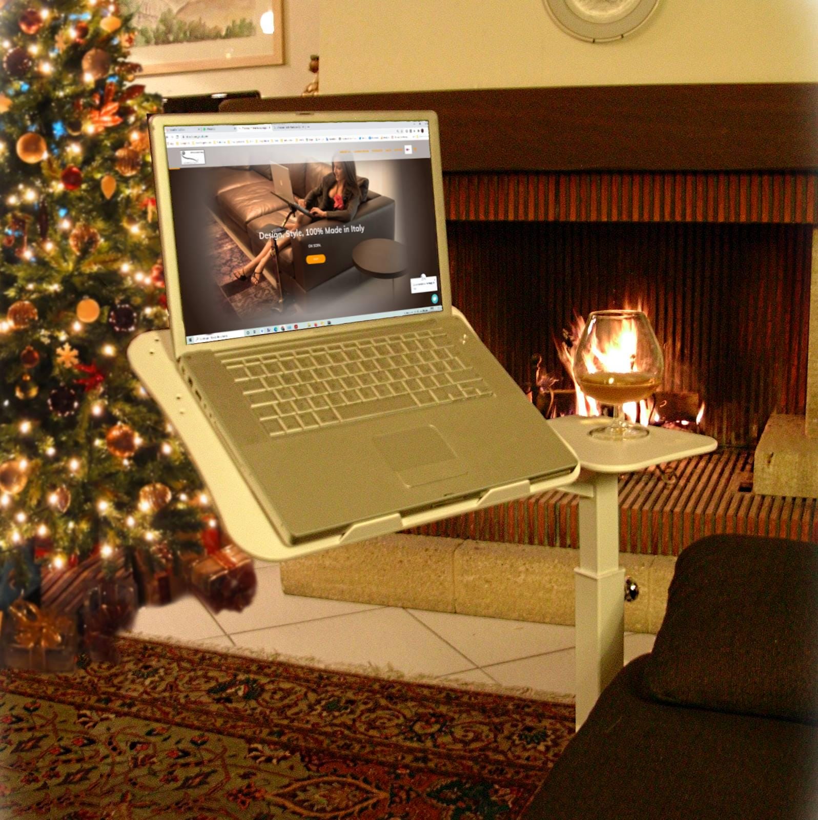 Lounge book White Ergonomic Laptop Stand for Armchair Sofa Bed. 100 Made in Italy Etsy