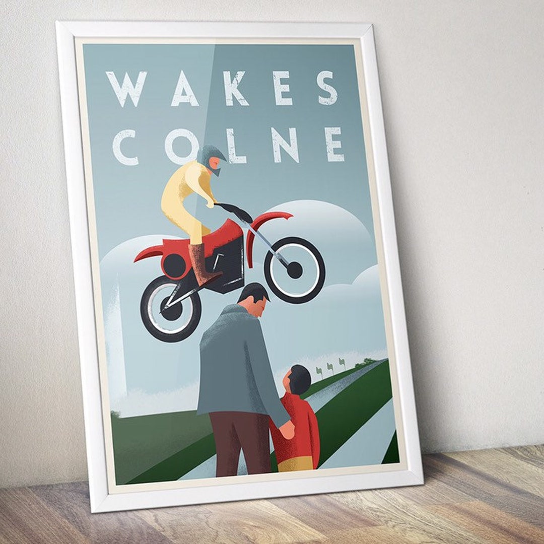 Vintage Motocross Poster - Etsy