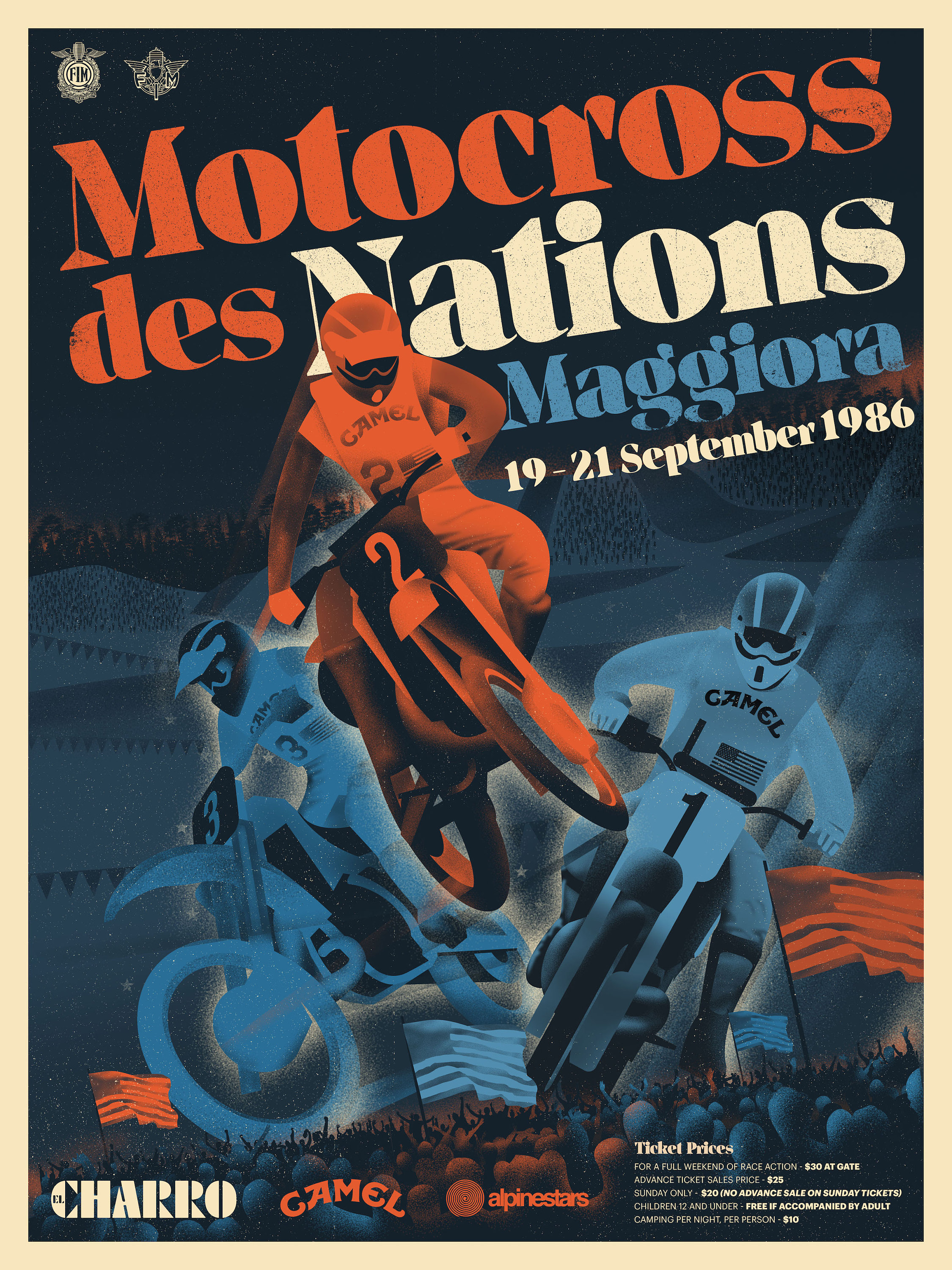 Vintage Motocross Des Nations Poster - Etsy