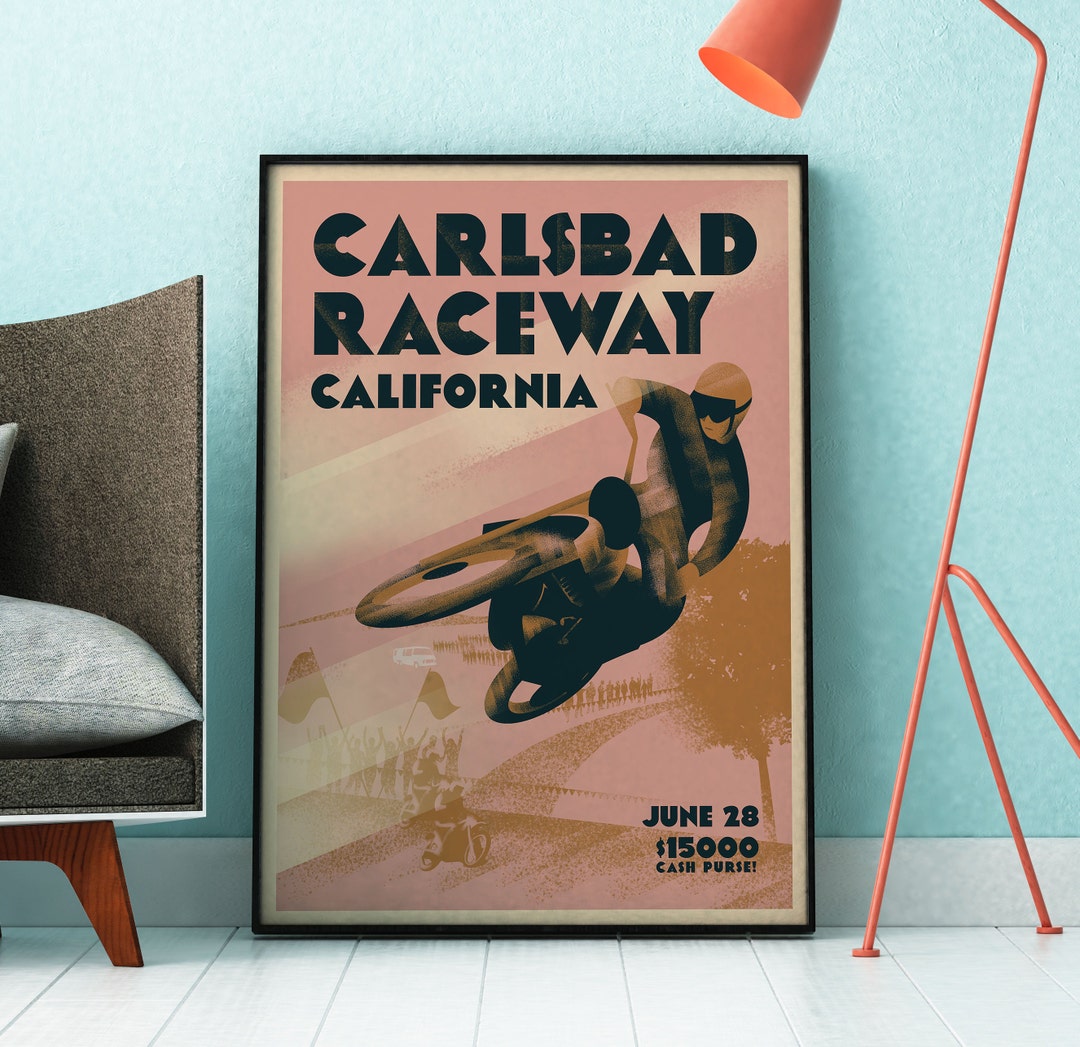 Vintage Motocross Poster - Etsy