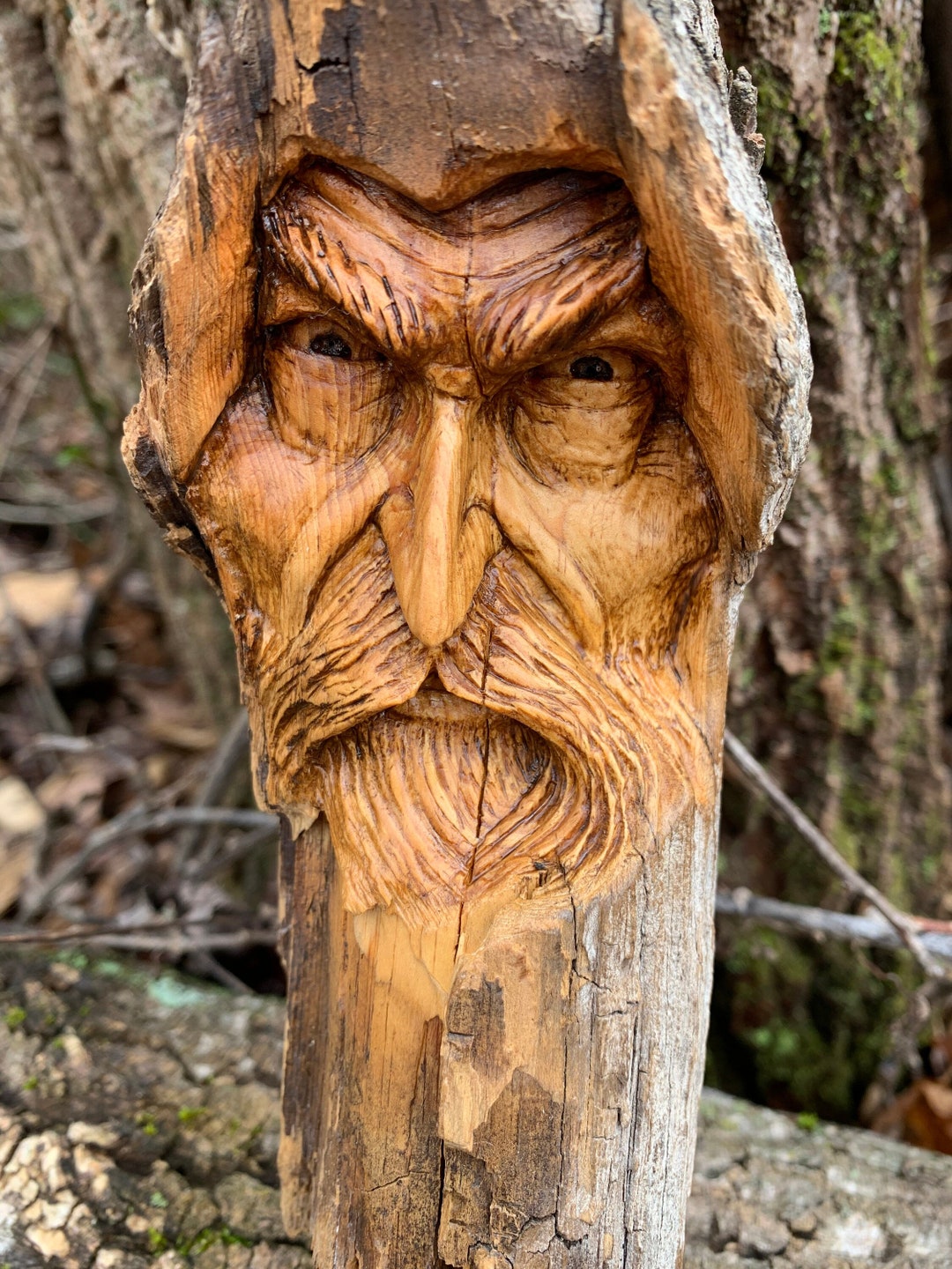 Wood Carving Wizard Hand Carved Wood Art by Josh Carte Made in Ohio ...