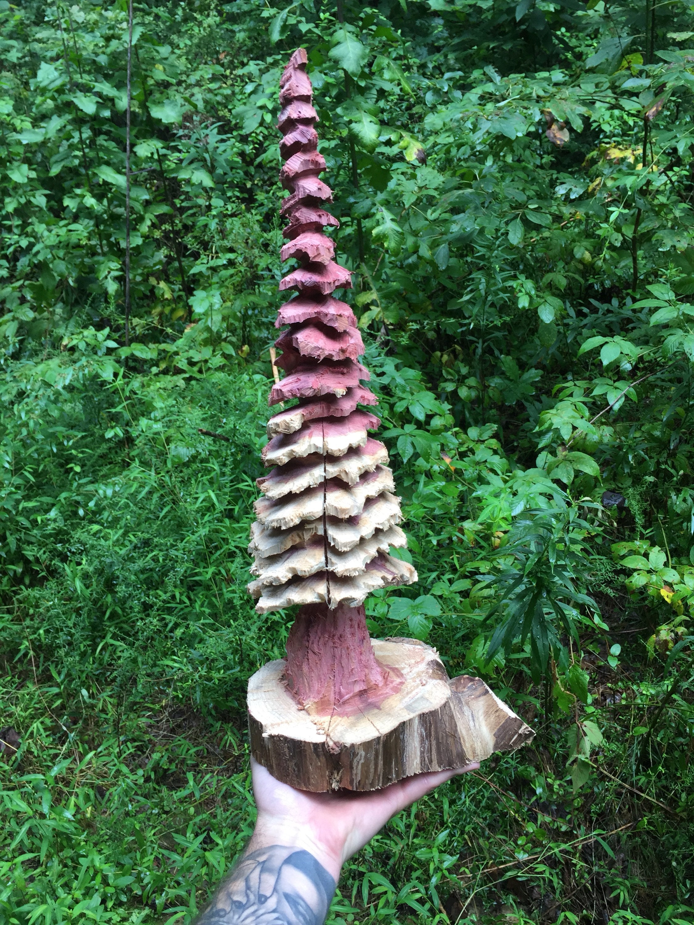 Tree, Wood Carving, by Josh Carte, Chainsaw Carving, Wooden, Cedar ...