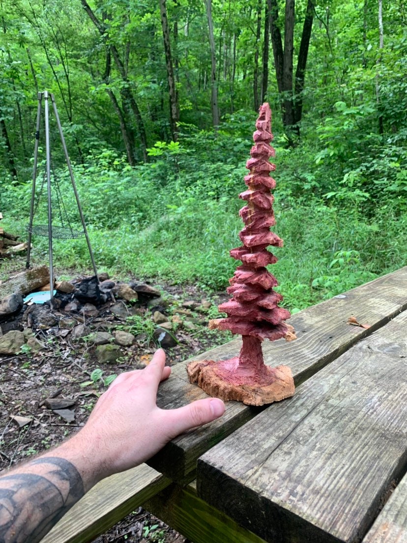 Chainsaw Carving, Carving of a Tree, Wood Carving, Hand Carved Wood Art ...