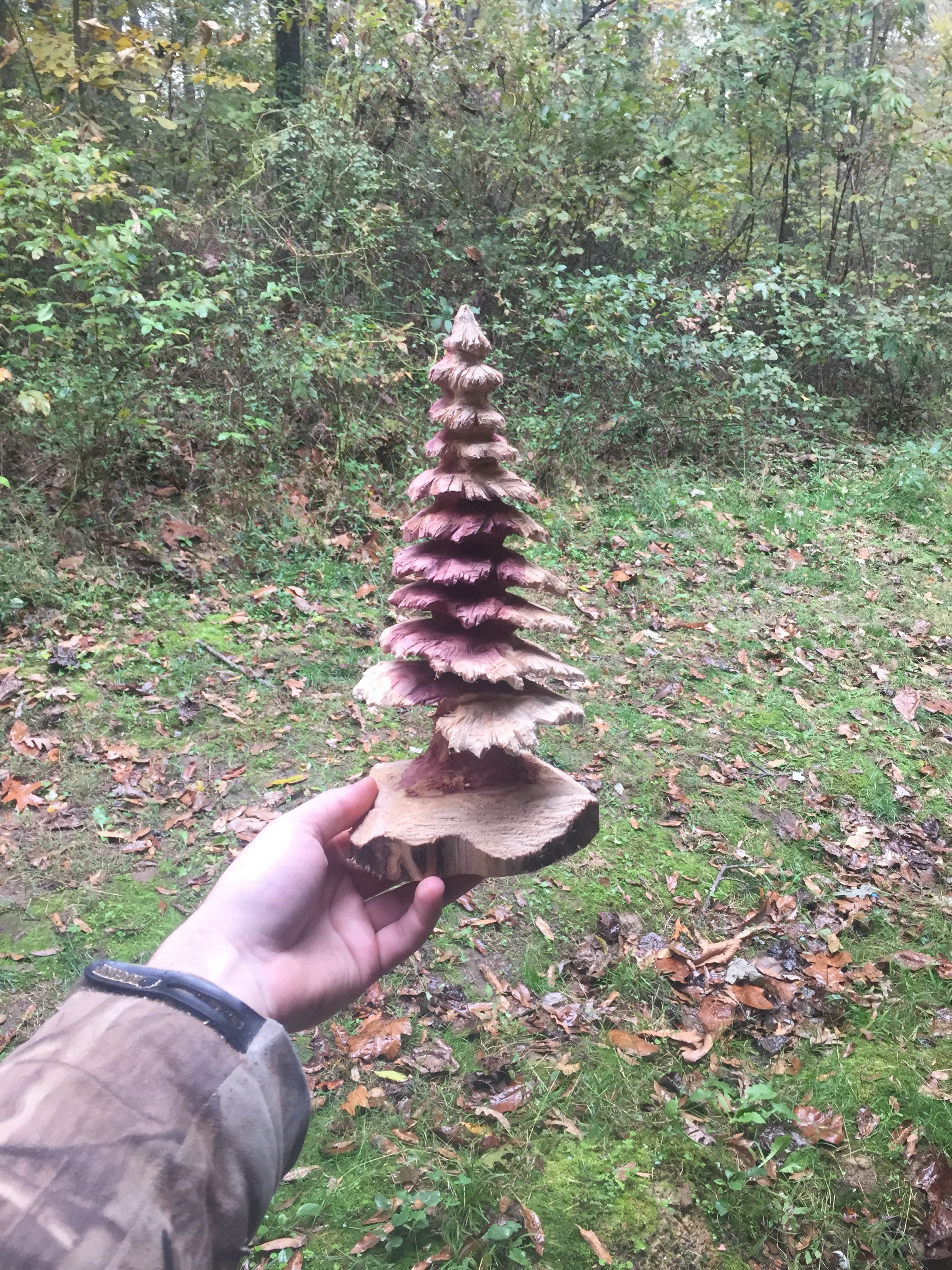 Christmas Tree, Chainsaw Carving, Tree Wood Carving, Made in Ohio, by ...