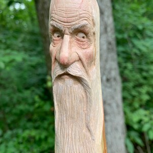 Wizard Walking Stick Hand Carved by Josh Carte Handmade Woodworking ...