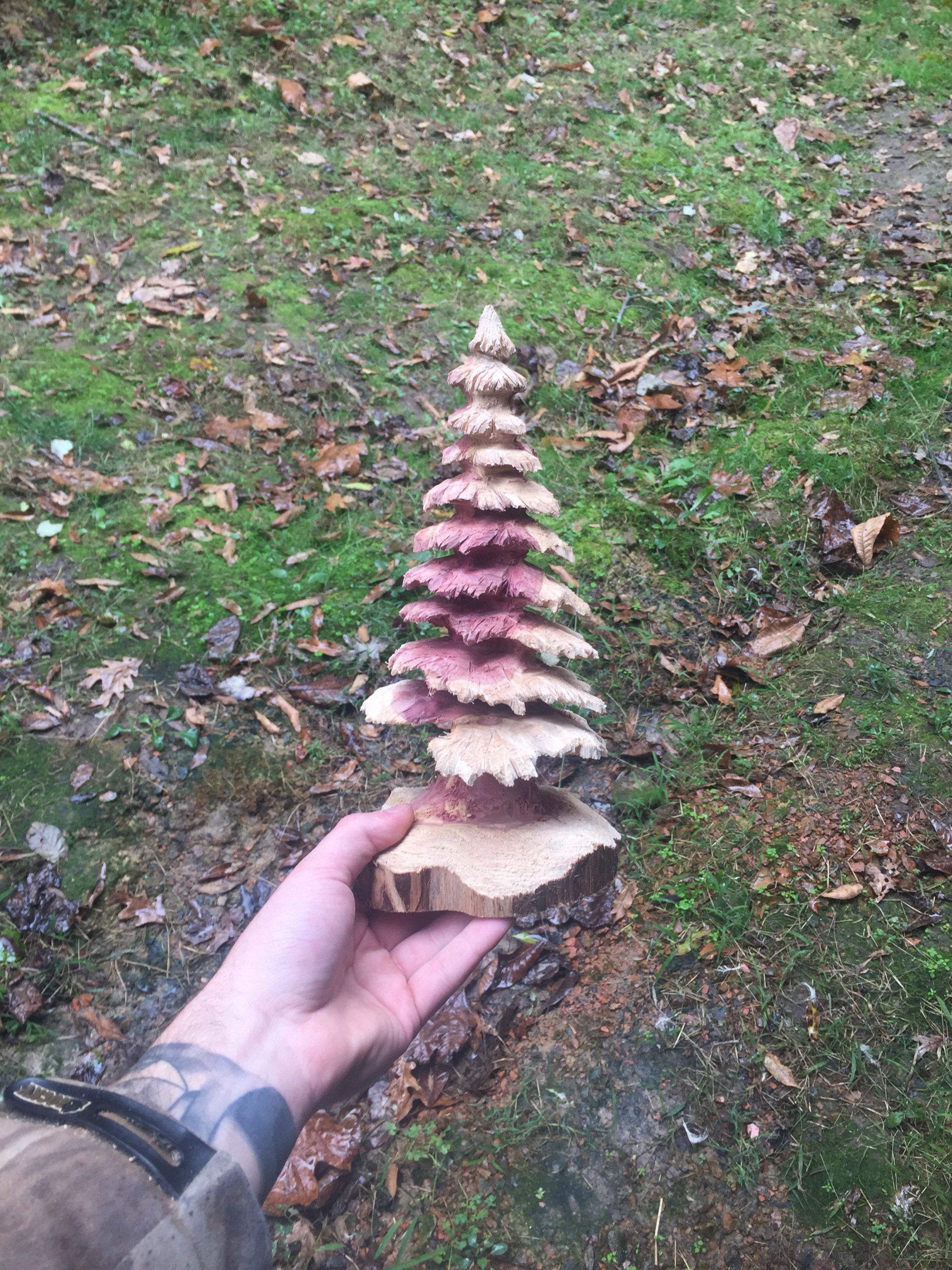 Christmas Tree, Chainsaw Carving, Tree Wood Carving, Made in Ohio, by ...