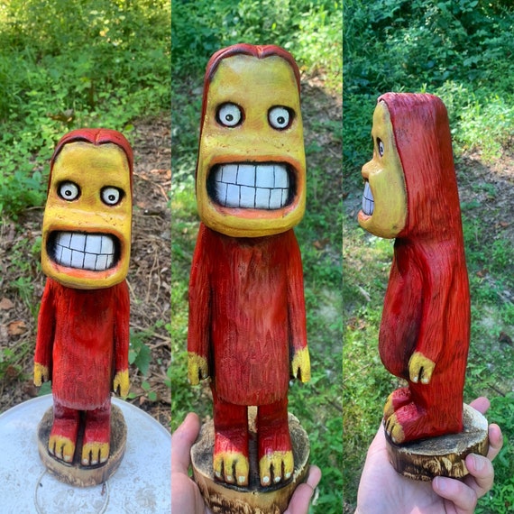 Monster Chainsaw Carving Wood Carving Monster Art Hand - Etsy