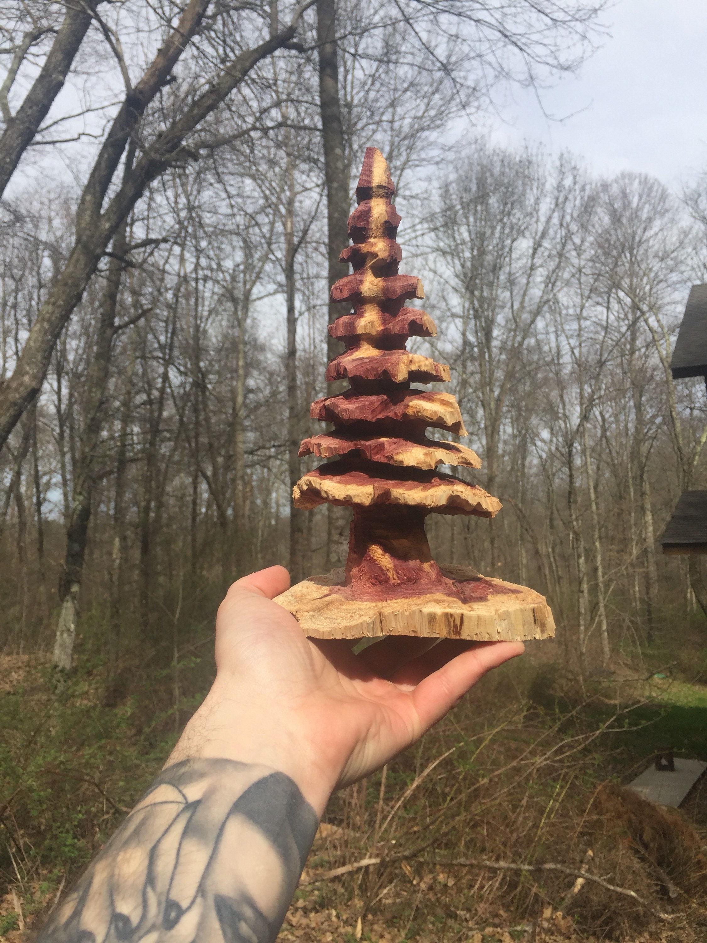 Tree, Wood Carving, Chainsaw Carving, Hand Carved Wood Art, Unique ...