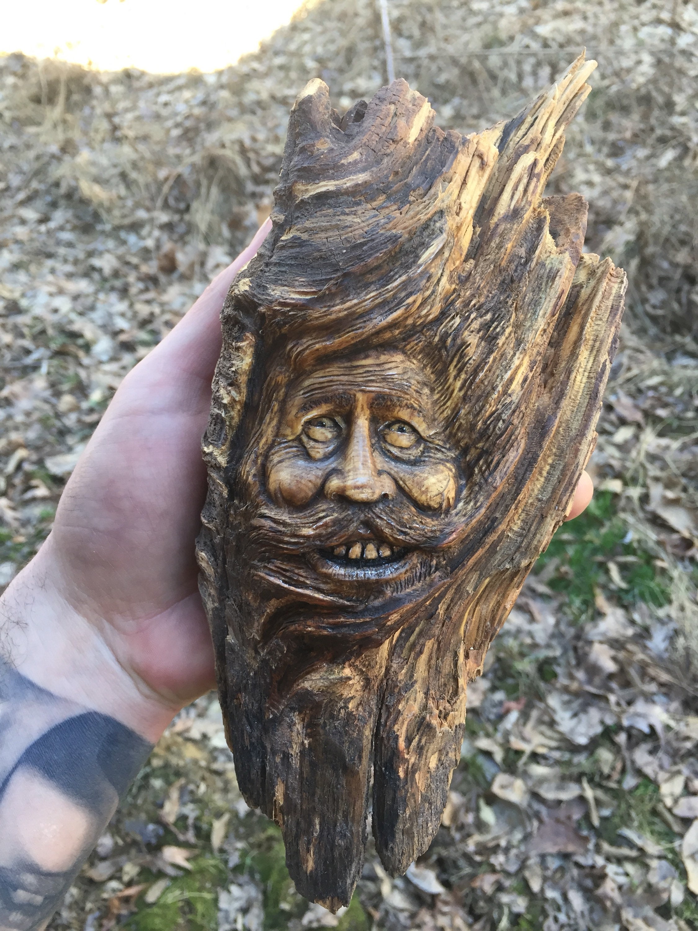 Wood Spirit Carving Hand Carved Wood Art By Josh Carte Wall wood-spirit-carving-hand-carved-wood-art-by-josh-carte-wall